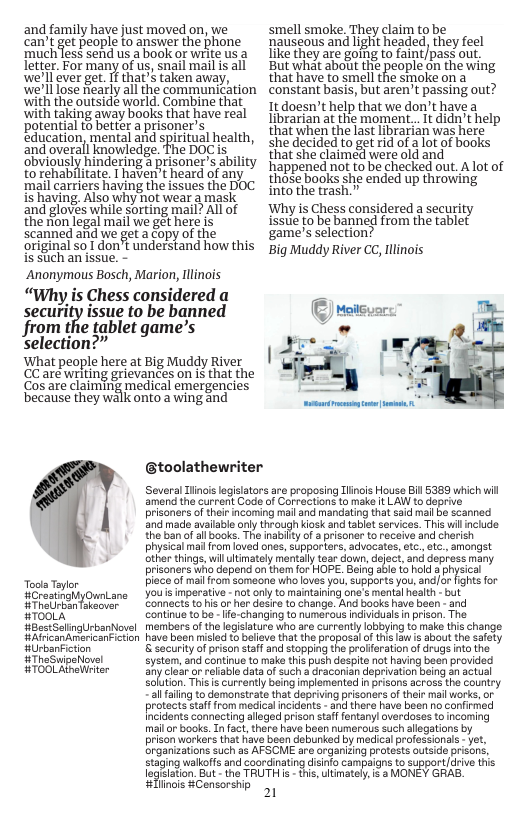 Midwest Prison Censorship Update 2025: Exposing the IDOC Mail Scanning Scam